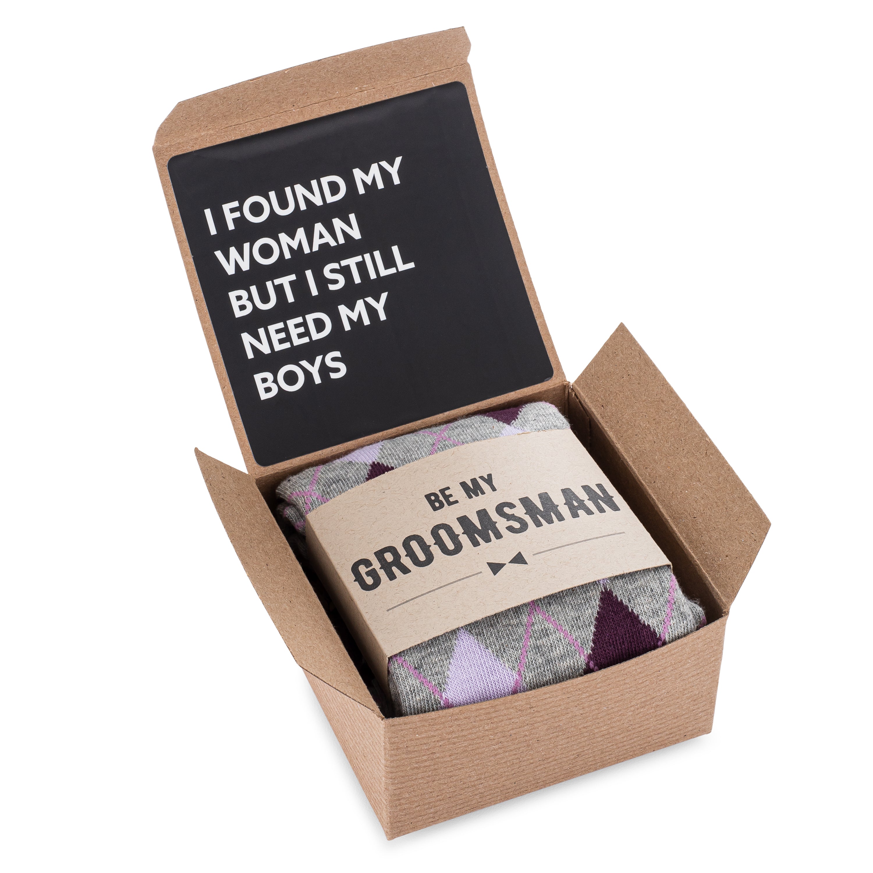 Groomsman Proposal Gift: Sock in A Box | No Cold Feet